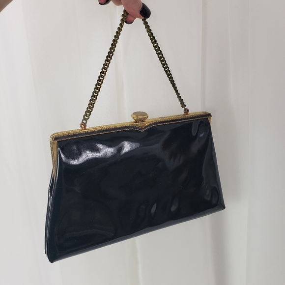 Coblentz | Bags | Vintage Coblentz Black Patent Leather H Convertible ...